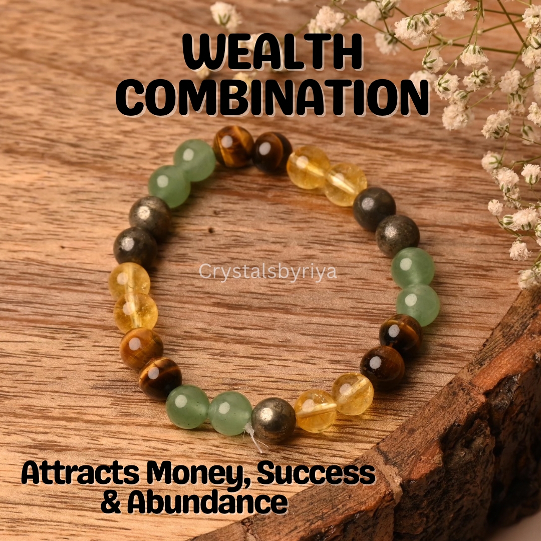 Crystal By Riya | Wealth Combination Bracelet